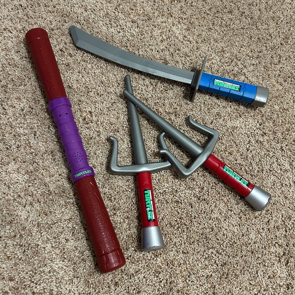 Toys | Ninja Turtle Toy Weapon Set Donatello Raphael And Leonardo ...